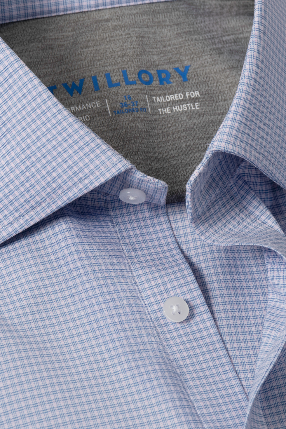 Leader Non-Iron Check // Pink Blue Hatch – Twillory