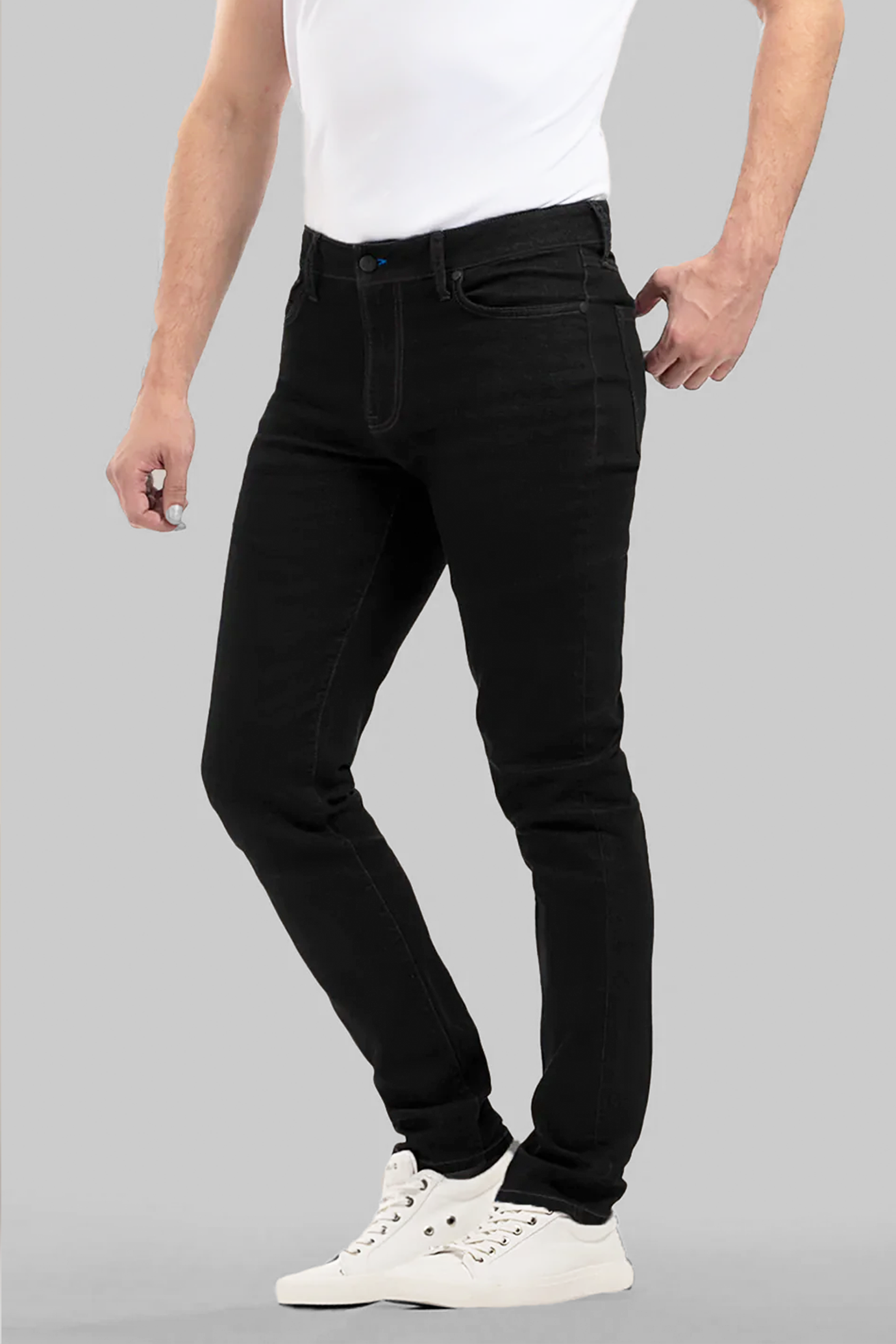Performance Dark Black Washed Denims (Stretch / Non Iron) | Twillory®