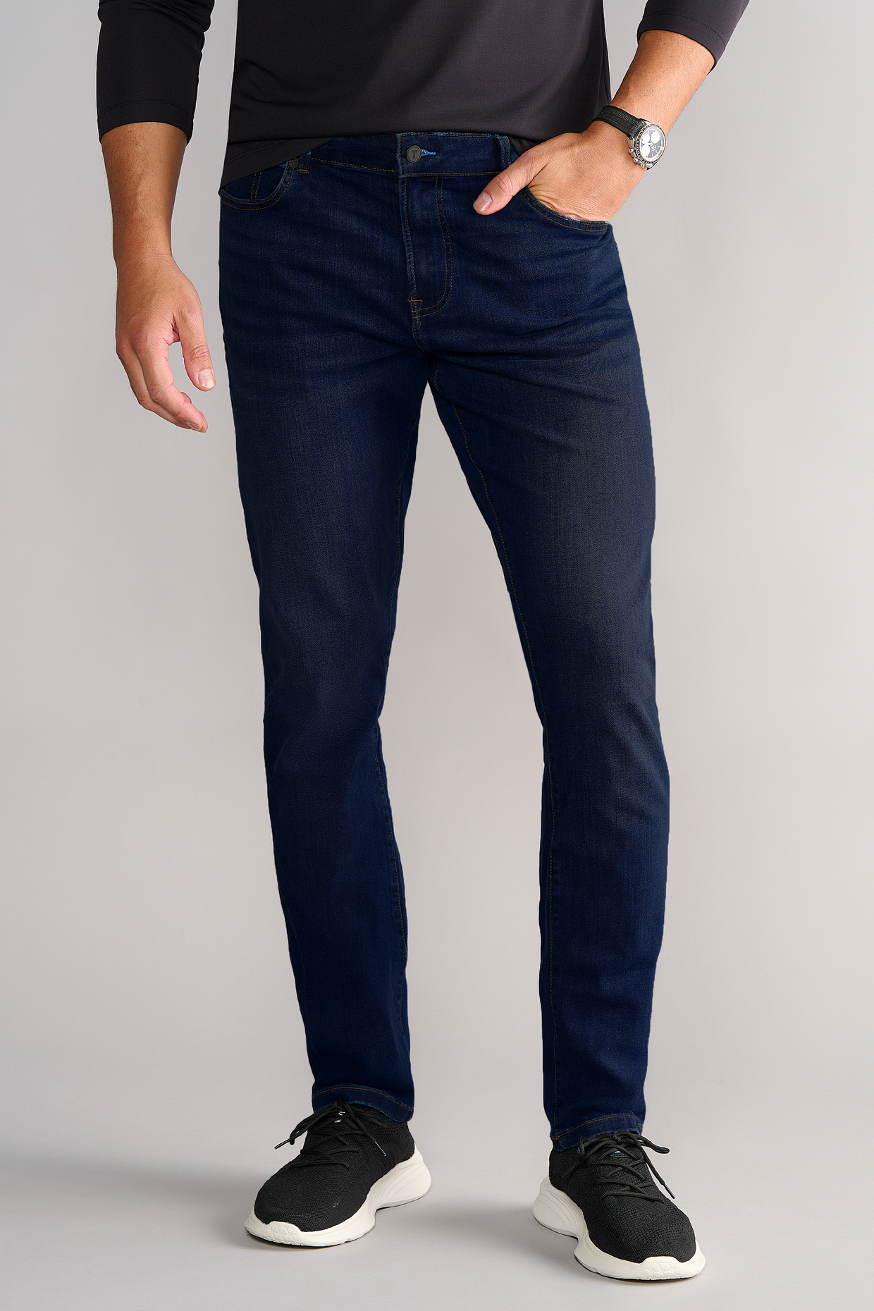Performance Midnight Blue Jeans (Dark Wash Denim Indigo Jeans, Non Iron ...
