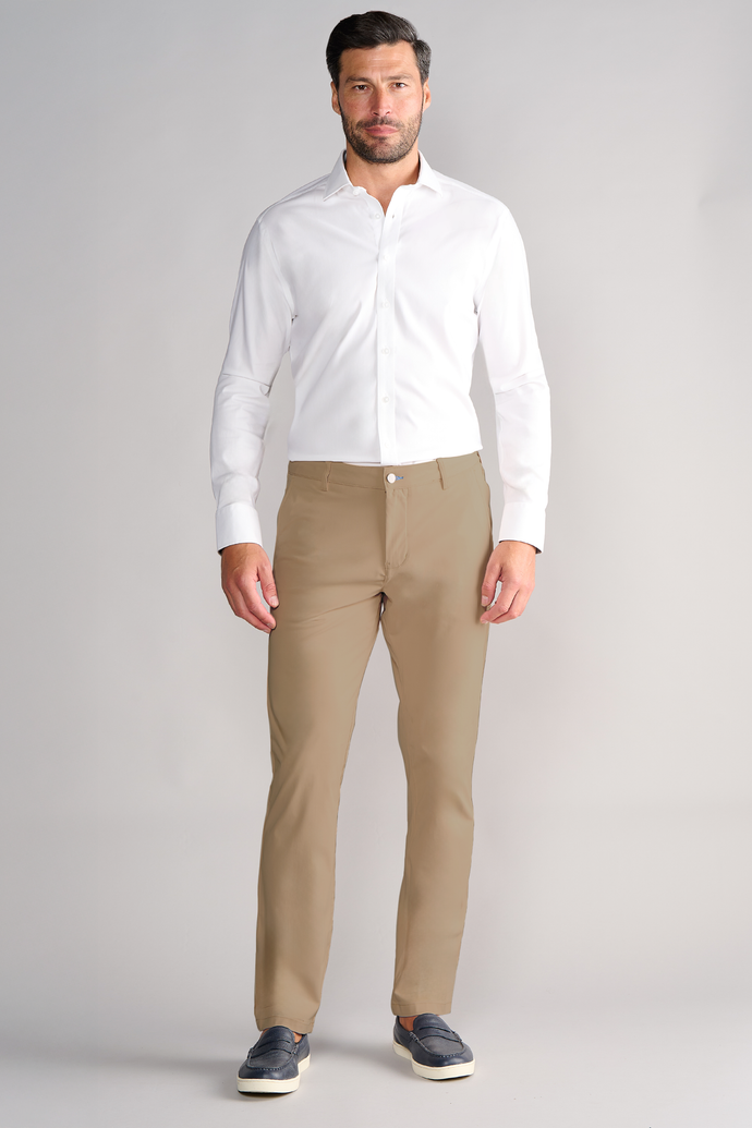 Men's Performance Khaki Pants (Best Stretch Dress Pants for Weddings ...