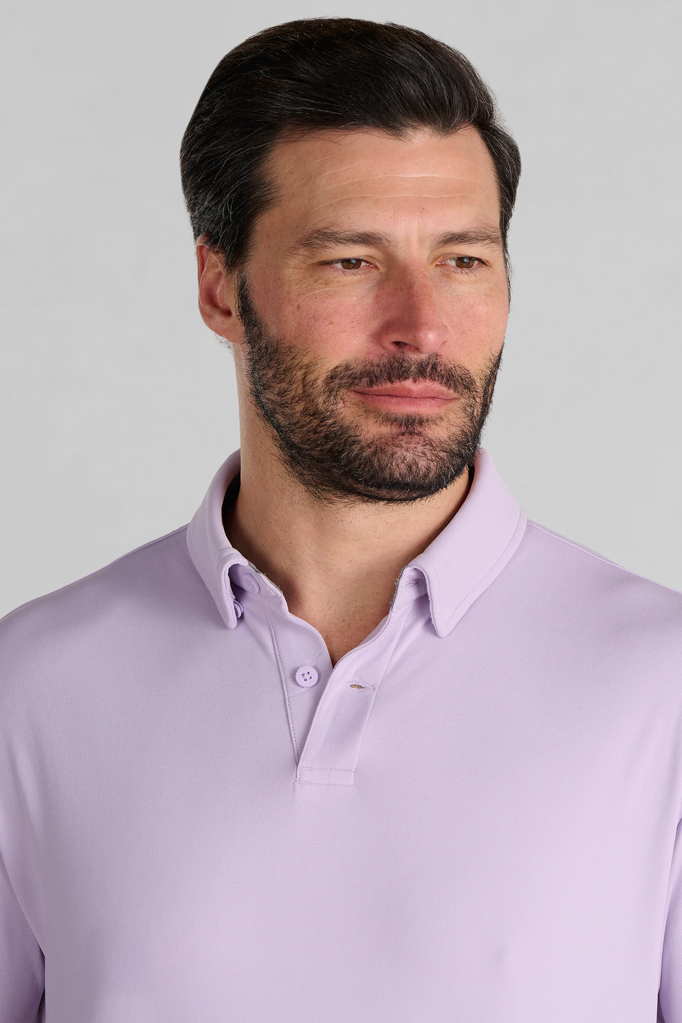 Short Sleeve Polo Solid // Lilac – Twillory
