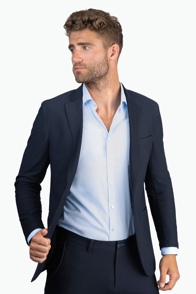 Men's Navy Air Blazer (Breathable Summer Suit Coat/Jacket) |Twillory®