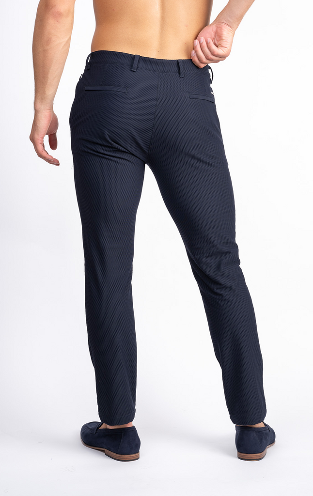 Men's Navy Blue Air Pants (Breathable & Lightweight Summer Dress Pants ...