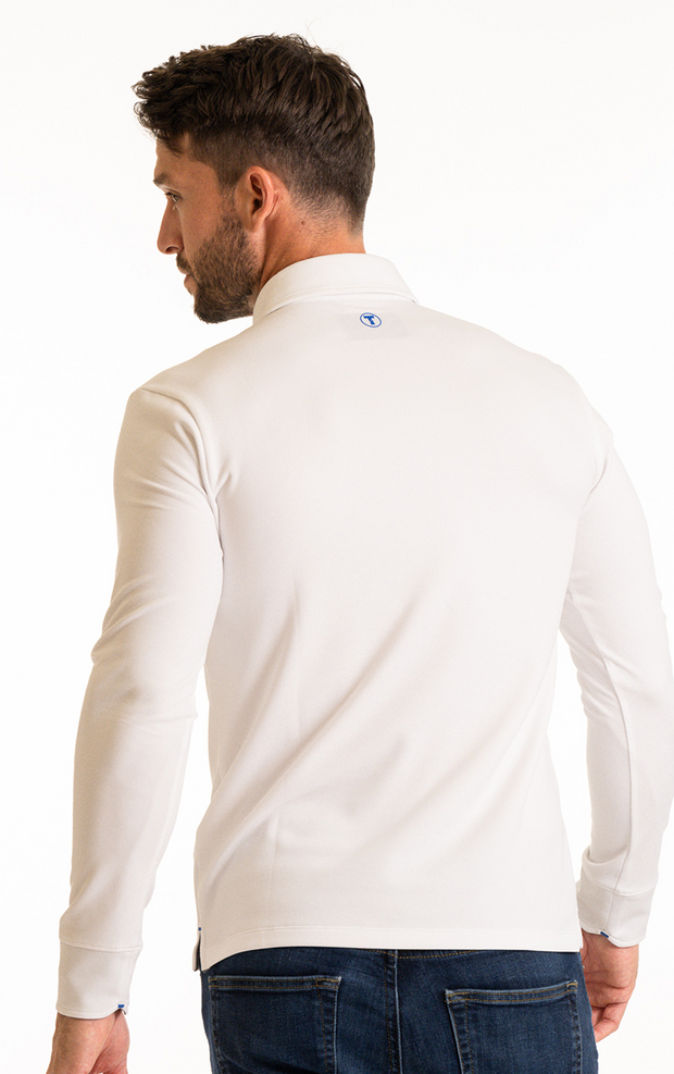 Men's Long Sleeve Performance Polo Shirt: Black, Navy, White & More ...